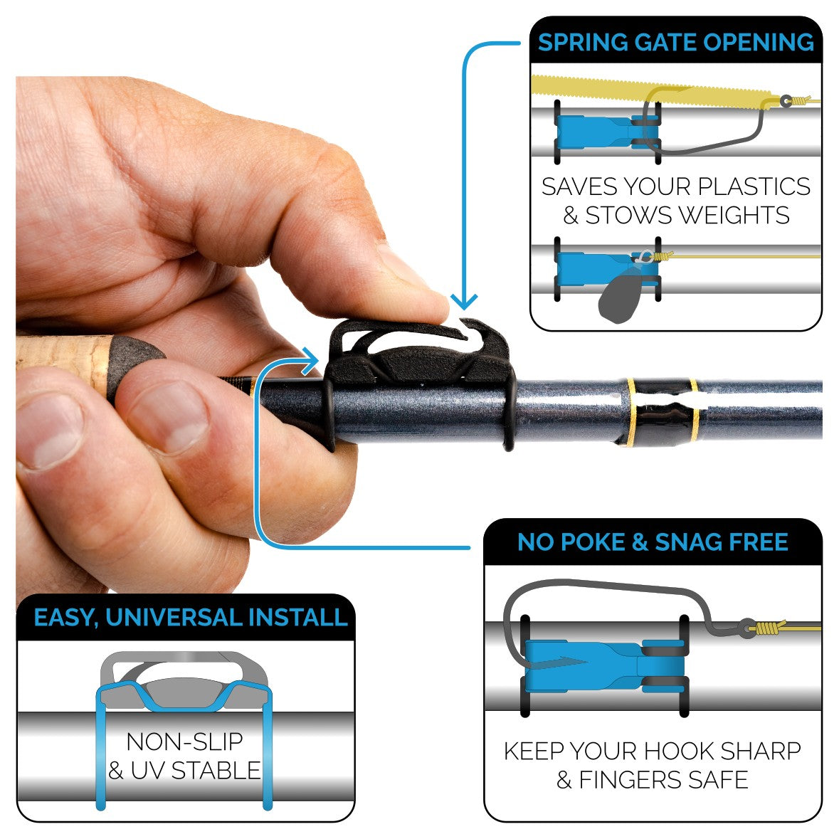 2 Pack of STOW by FinMan, Hook Keeper – FinMan Fishing
